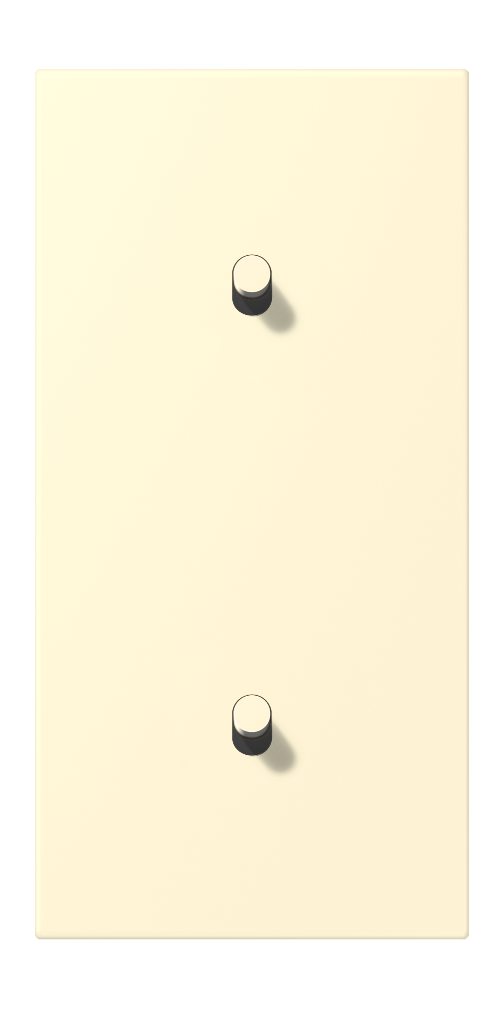 Centre plate with toggle lever "cylinder", 2 x 1 toggle lever, blanc ...