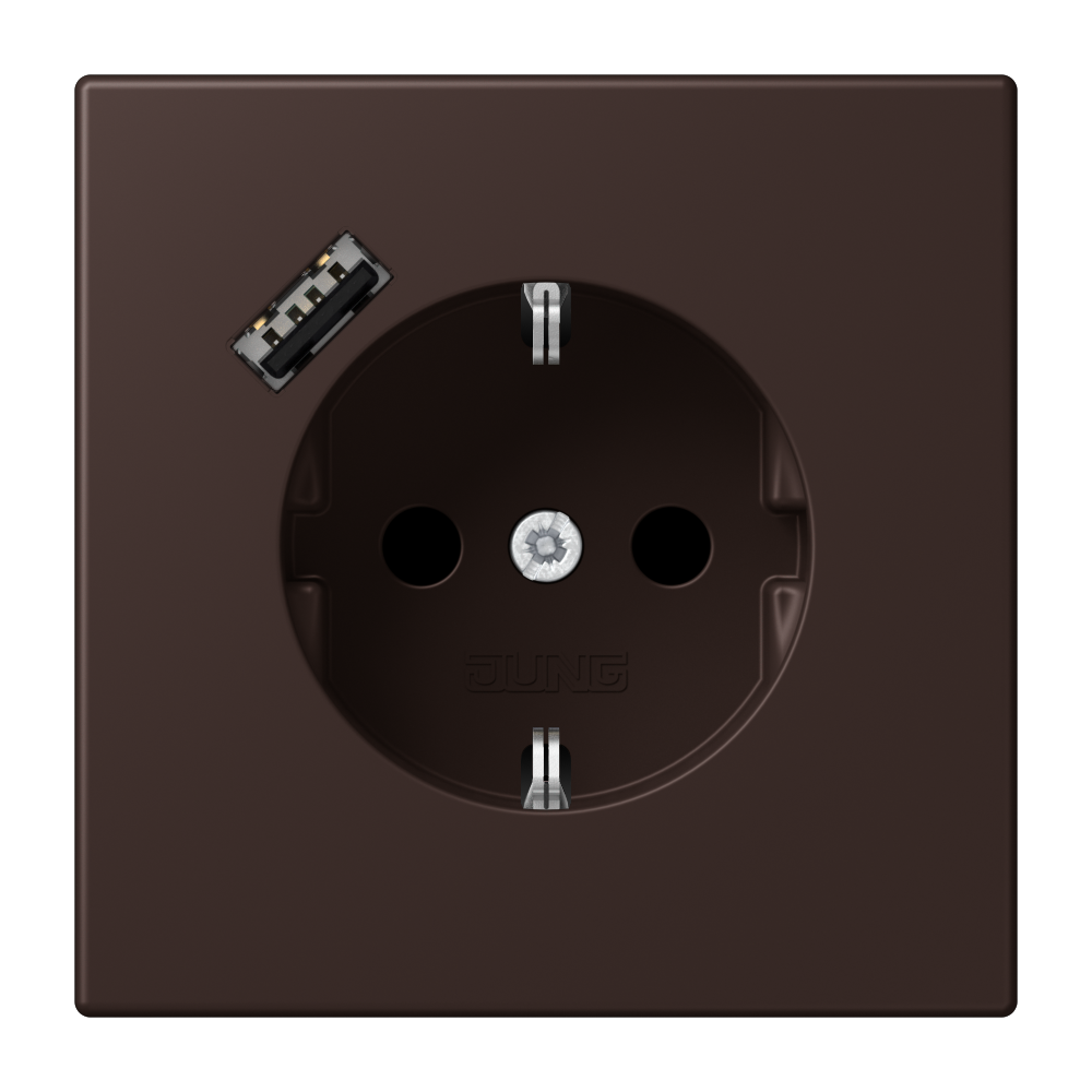 SCHUKO®-Steckdose mit USB-Ladegerät (JUNG Quick Charge®), Safety Plus ...