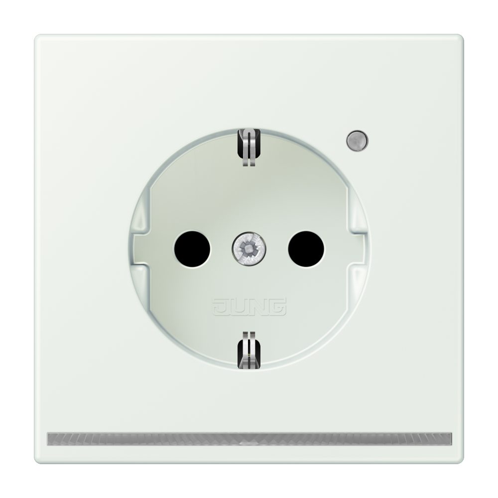 SCHUKO® socket with LED floor pilot light, Safety+, duroplastic ...