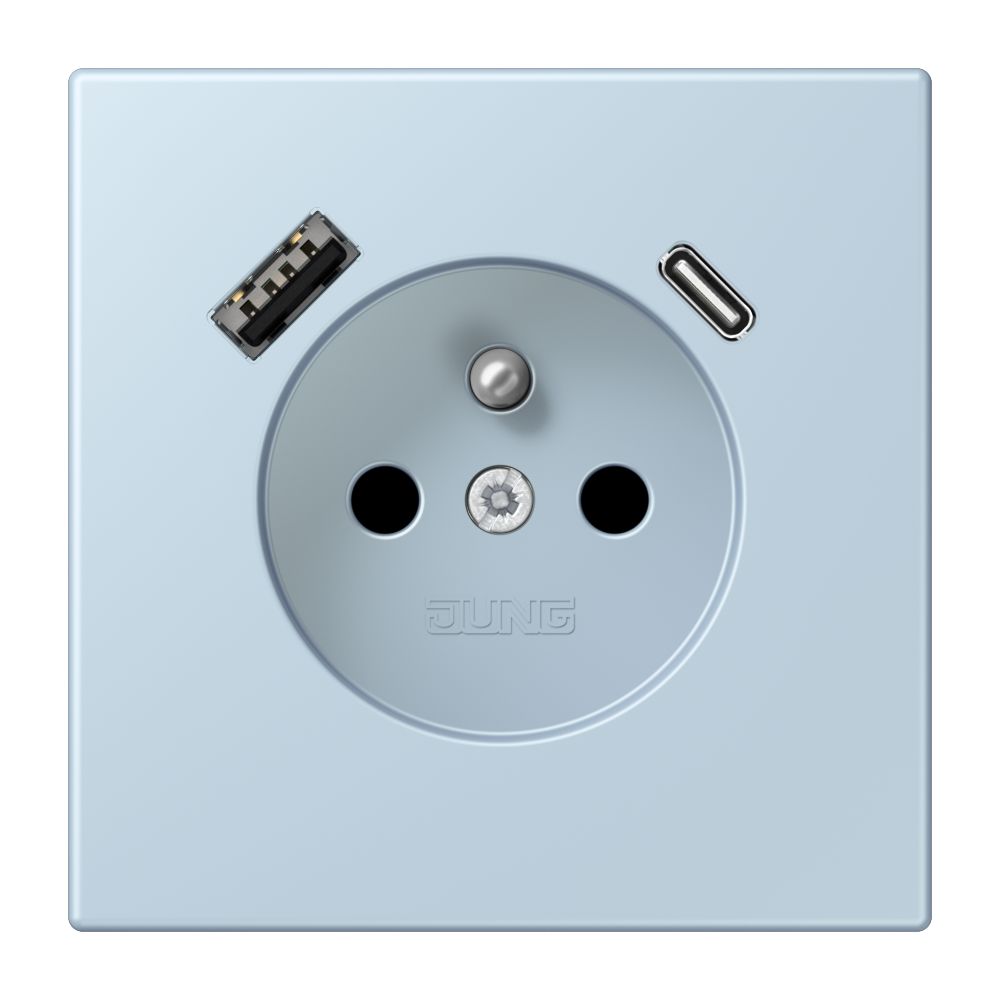 Prise, système français et belge avec chargeur USB, Safety Plus ...