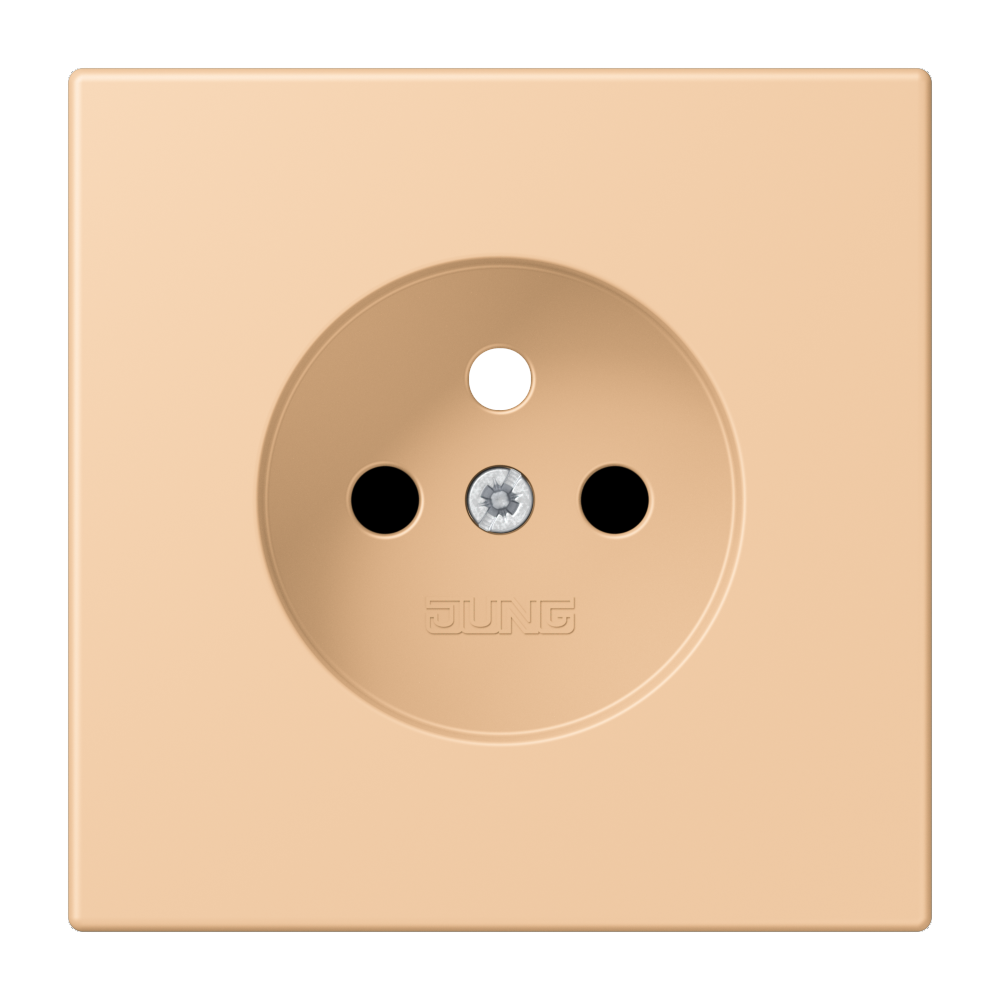 Centre plate for socket insert, French/Belgian system, Safety Plus, duroplastic lacquered, terre ...