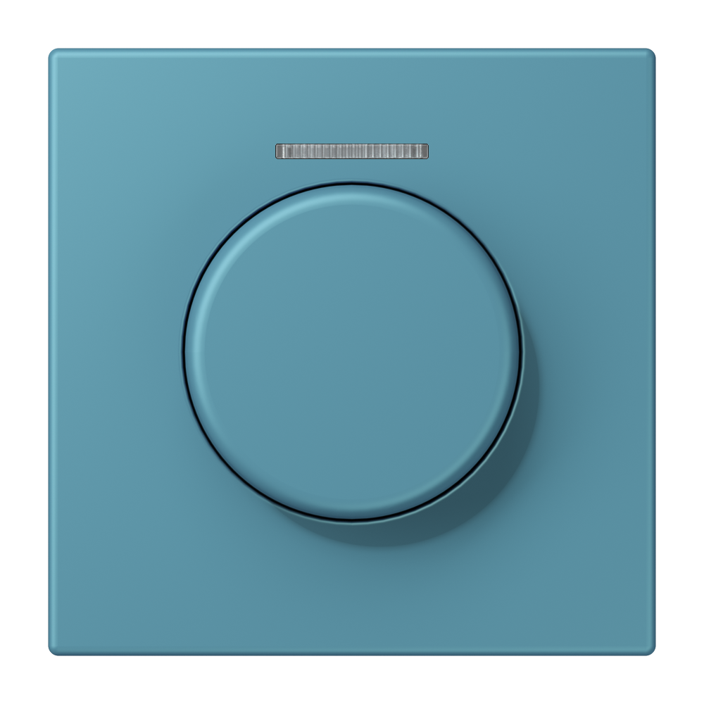 Centre plate with lens for rotary sensor, with lens, céruléen vif ...