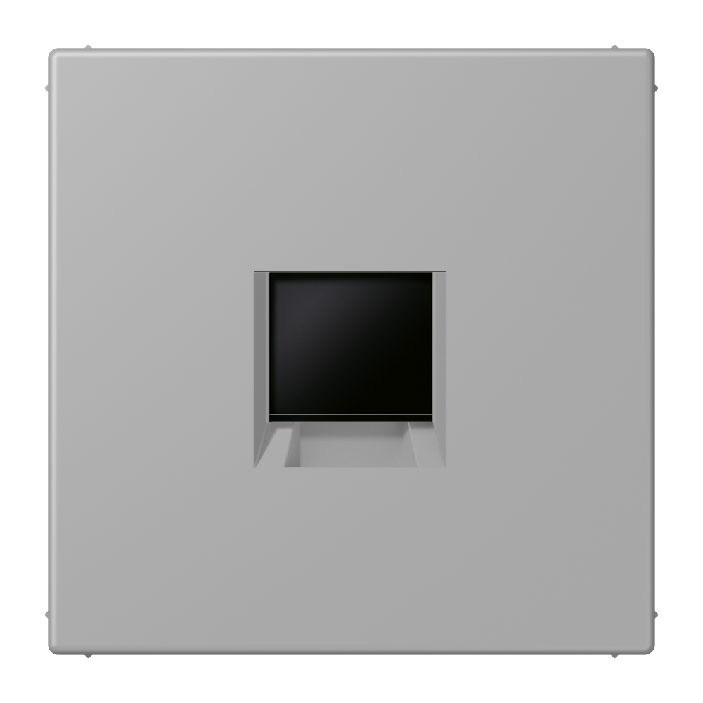 Centre plate (snap-on fixing) for modular jack sockets, 1-gang, UMA ...