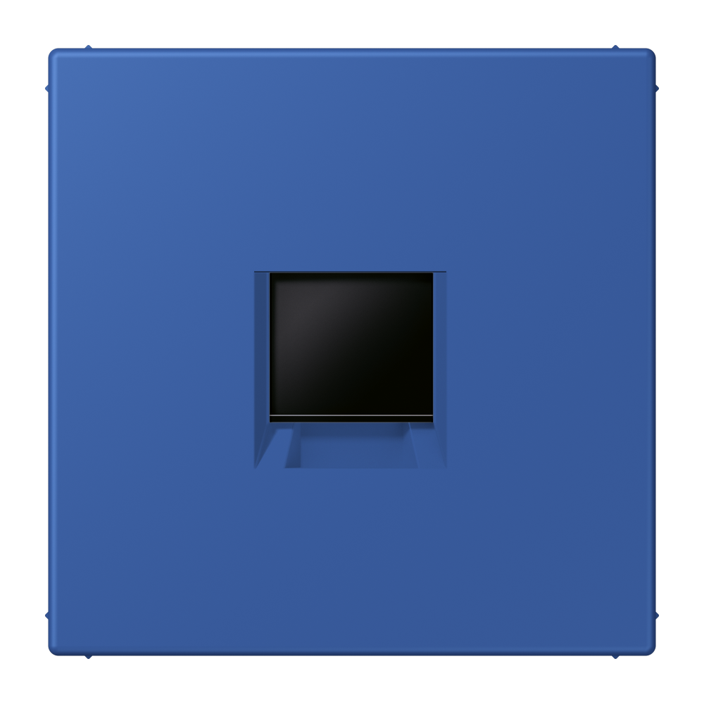 Centre plate (snap-on fixing) for modular jack sockets, 1-gang, UMA-CAT6A, RADIALL, Panduit ...