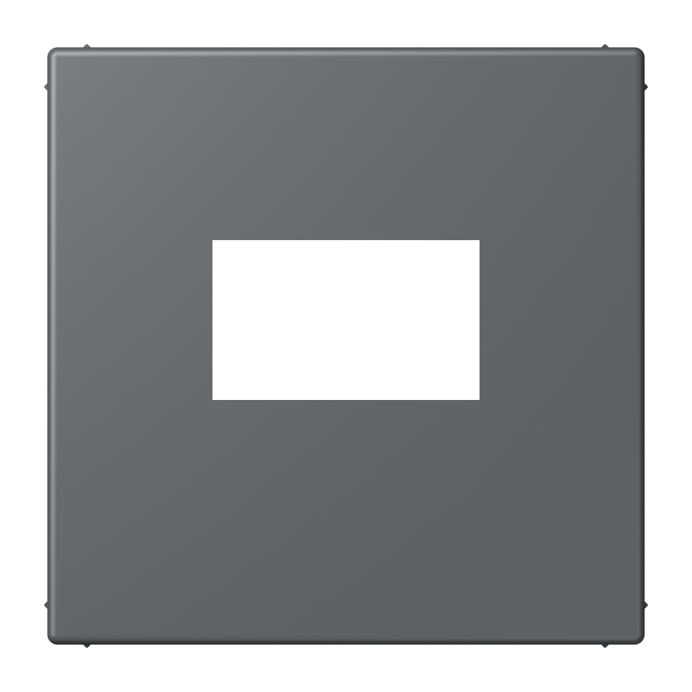 Afdekking voor USB-laadcontactdoos 1-voudig, gris foncé 31 (32010) | LC ...