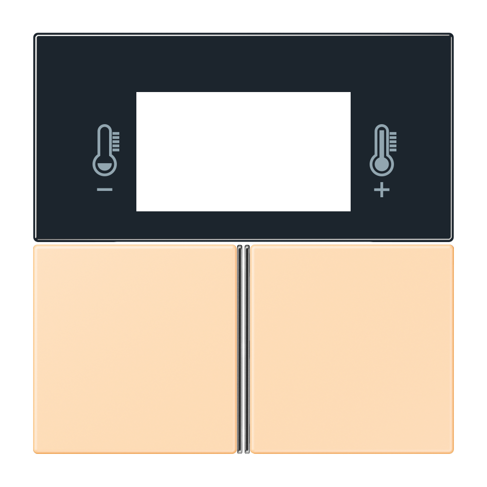 Cover kit 3-gang, F40 Room controller, ocre (32060) | LC 4093 TSA 223