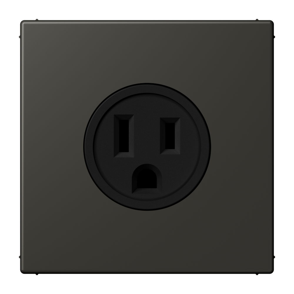 Socket, US NEMA system, screw terminals, thermoplastic lacquered, ombre ...