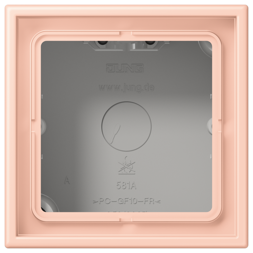 Surface cap 1-gang, l’ocre rouge clair (32112) | LC 581 A 234