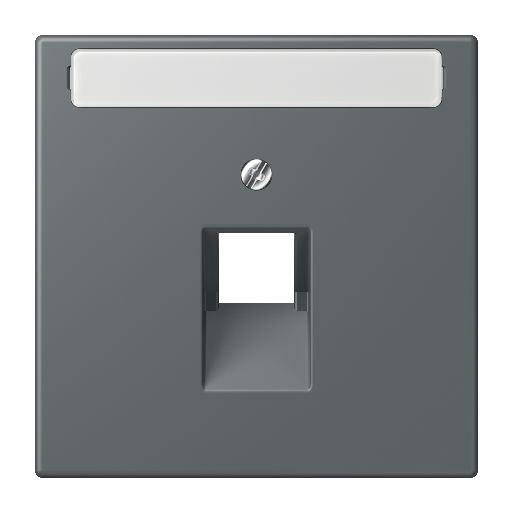 Centre plate for IAE/UAE sockets, 1 x 8-pole, with inscription field ...