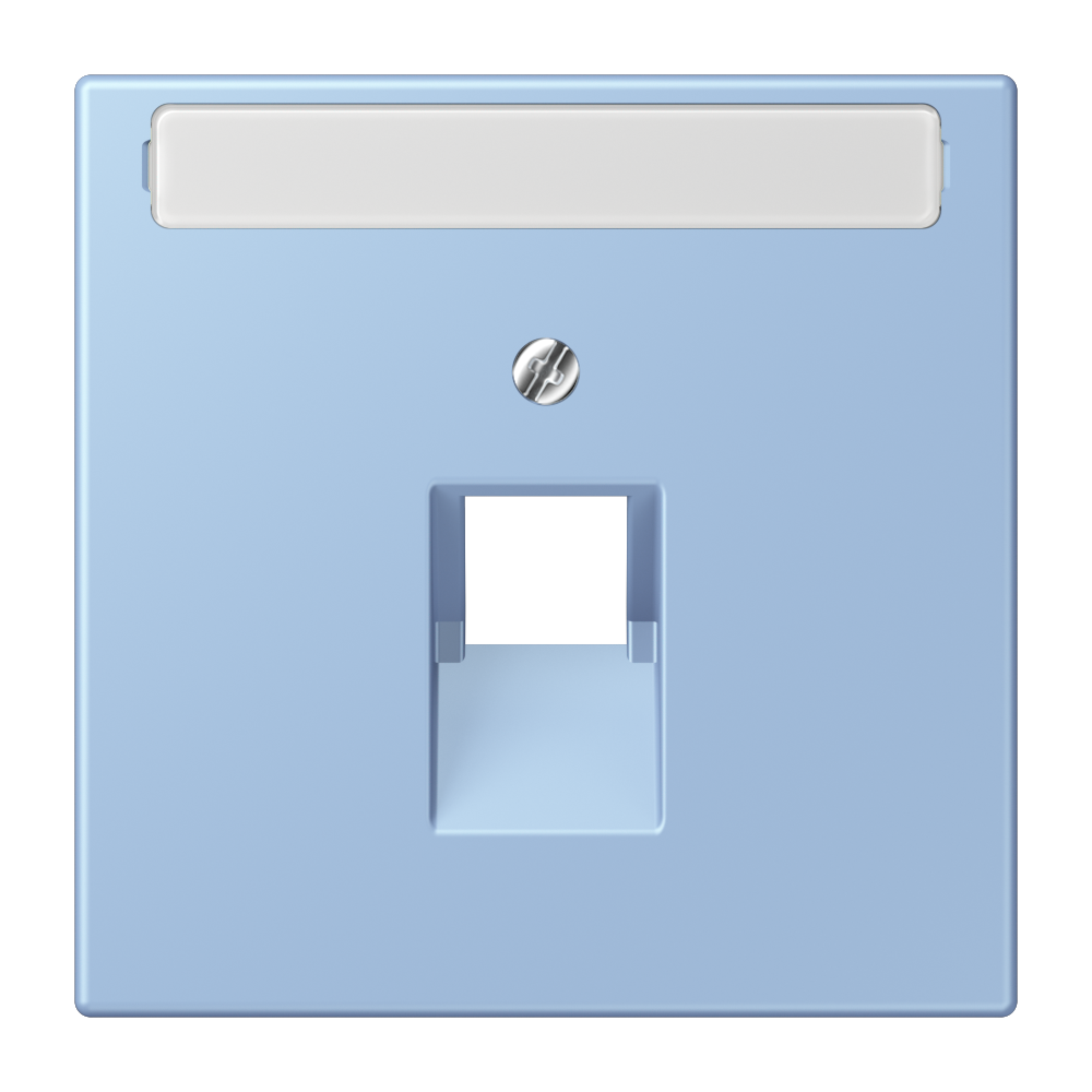 Centre plate for IAE/UAE sockets, 1 x 8-pole, outremer moyen (32021 ...