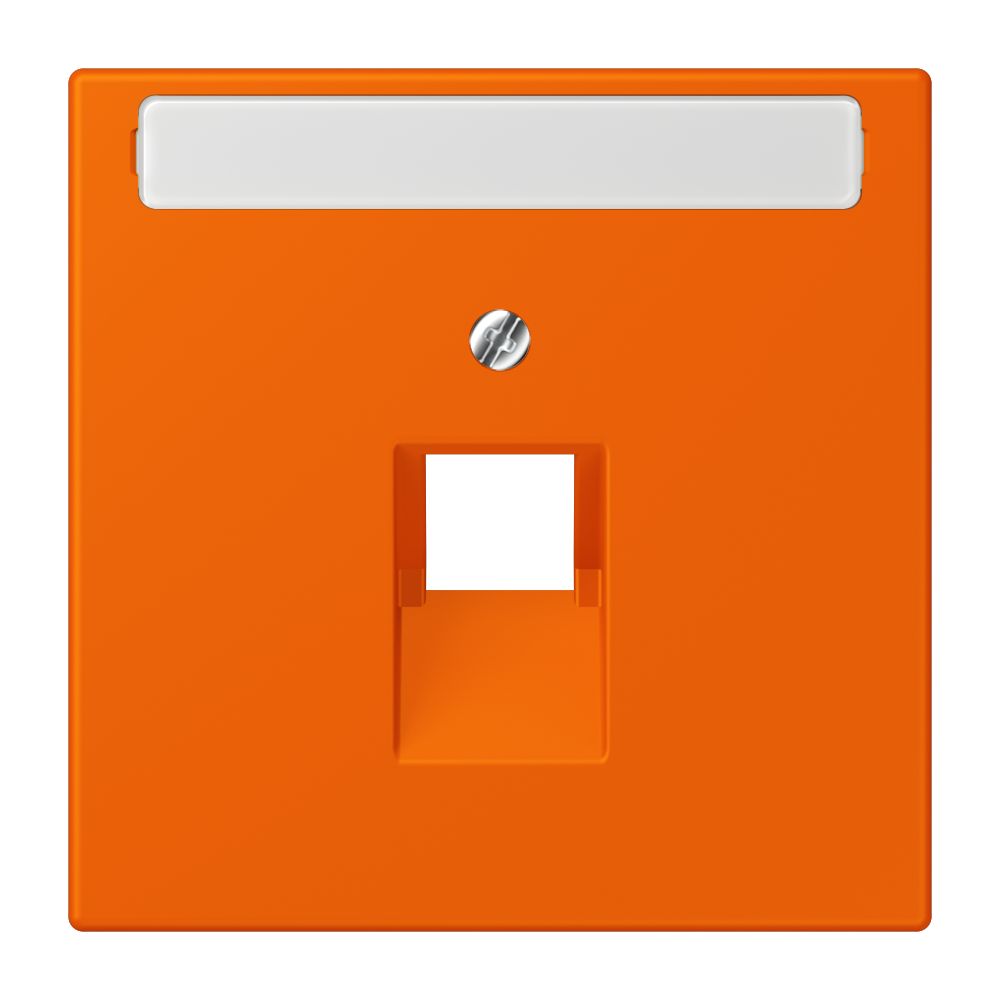 Centre plate for IAE/UAE sockets, 1 x 8-pole, orange (32080) | LC 969-1 ...