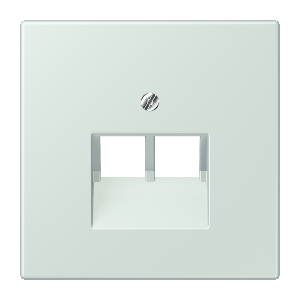 Centre plate for IAE/UAE sockets, 2 x 8-pole, céruléen pâle (32034 ...