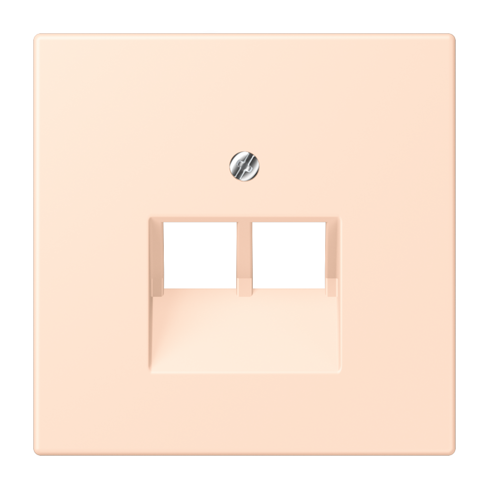 Centre plate for IAE/UAE sockets, 2 x 8-pole, rose pâle (32091) | LC ...