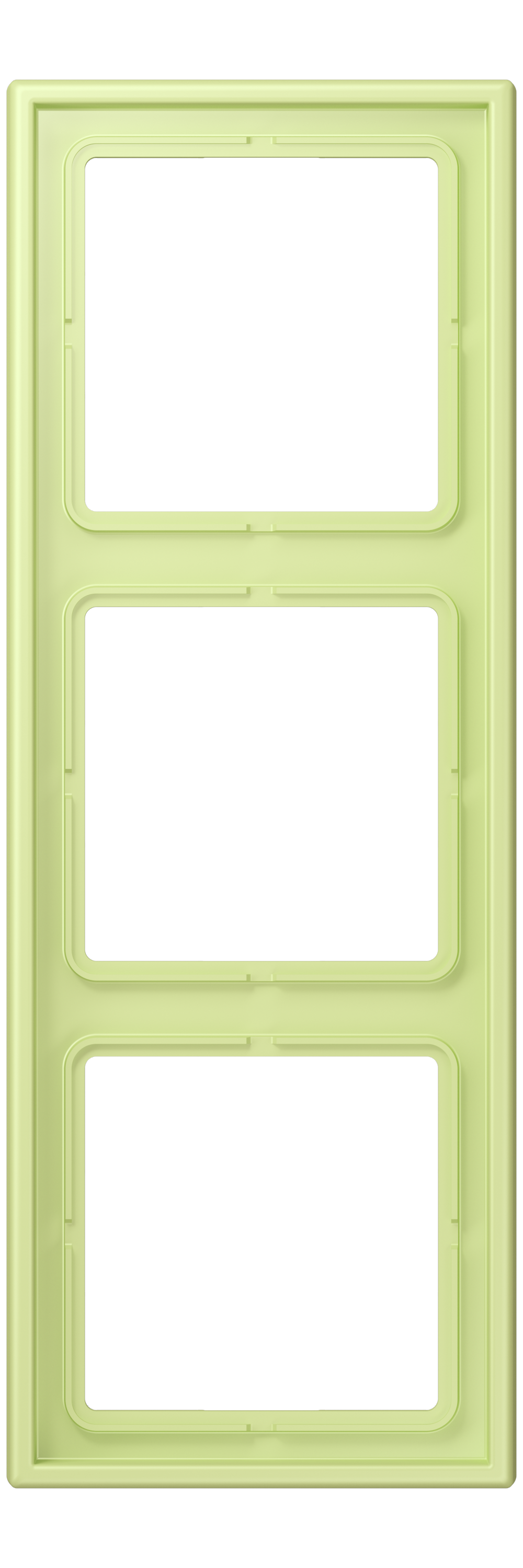 Frame 3-gang, vert jaune clair (32053) | LC 983 222
