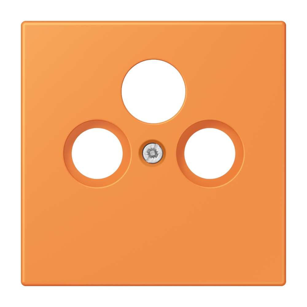 Afdekking 1-voudig voor SAT-TV-aansluitdoos, orange clair (32081) | LC ...