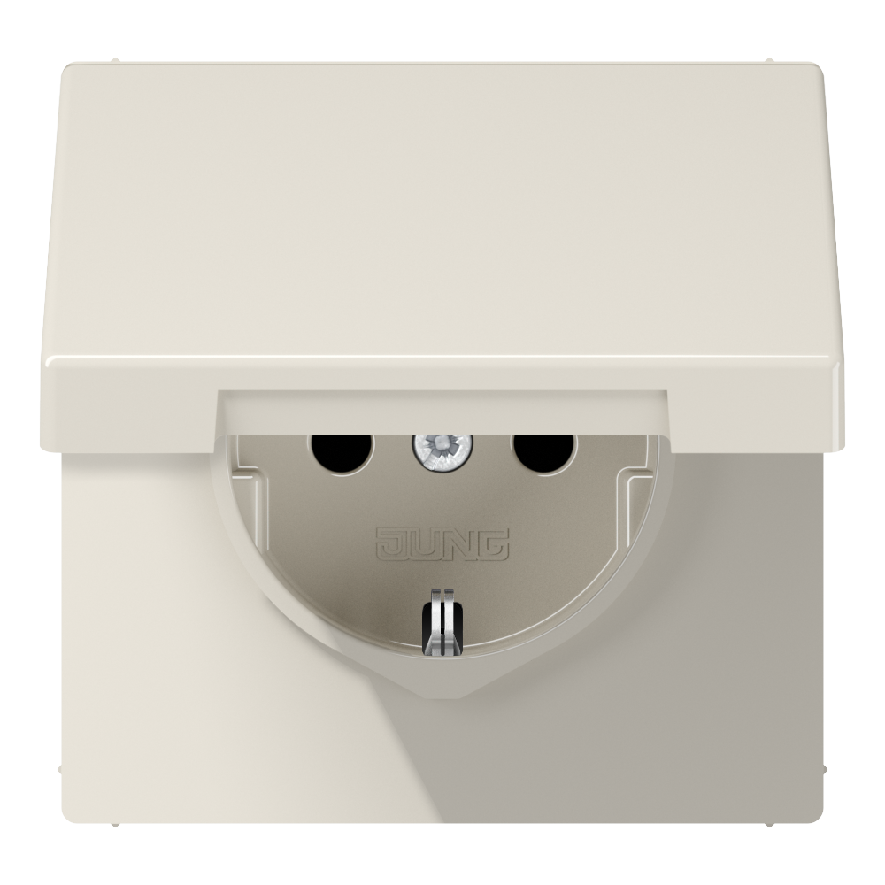 Enchufe SCHUKO®, conexión a tornillo, Safety Plus, duroplástico, blanco ...