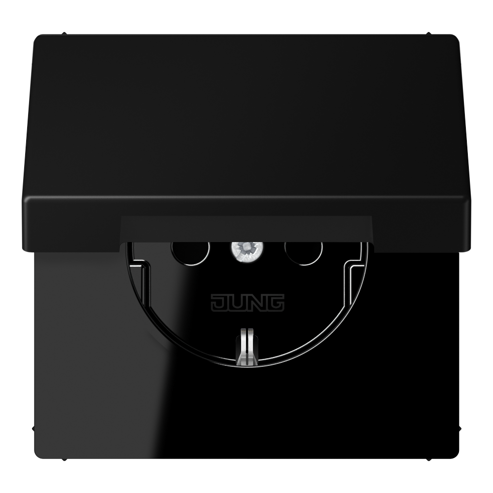 Enchufe SCHUKO®, conexión a tornillo, Safety Plus, duroplástico lacado ...