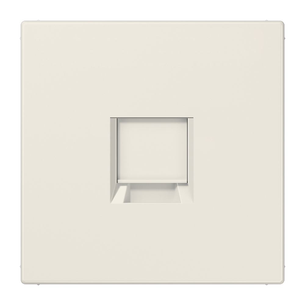 Centre plate (snap-on fixing) for modular jack sockets, 1-gang, UMA ...