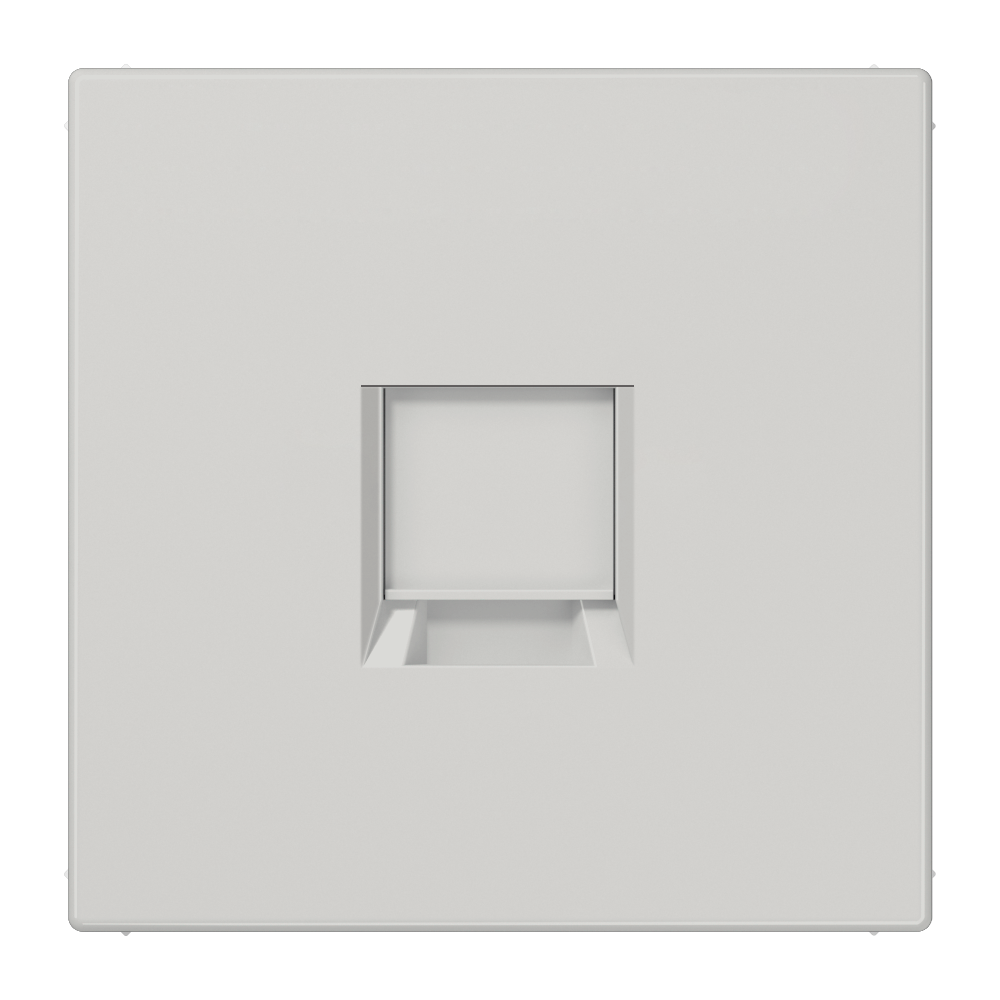 Centre plate (snap-on fixing) for modular jack sockets, 1-gang, UMA ...