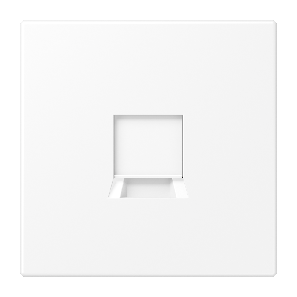 Centre plate (snap-on fixing) for modular jack sockets, 1-gang, UMA ...