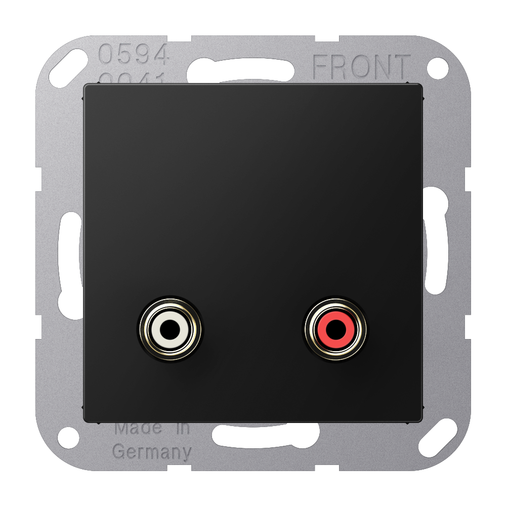 Cinch Audio (RCA), matt graphite black | MA A 1021 SWM