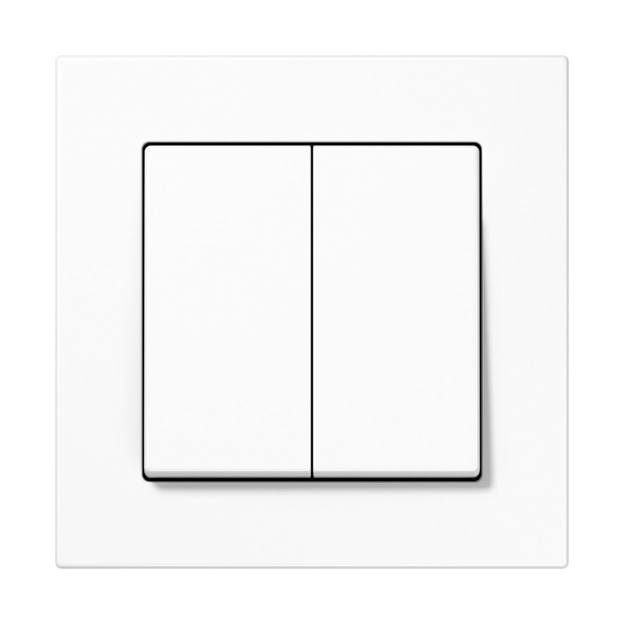 Matter push-button 2-gang, battery-powered, set, 4-channel, white | MATS A 550 595 WW