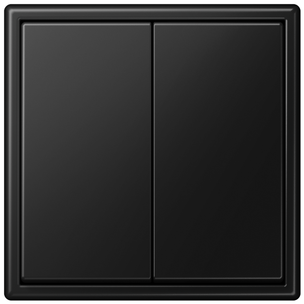 Matter push-button 2-gang, battery-powered, set, 4-channel, matt ...