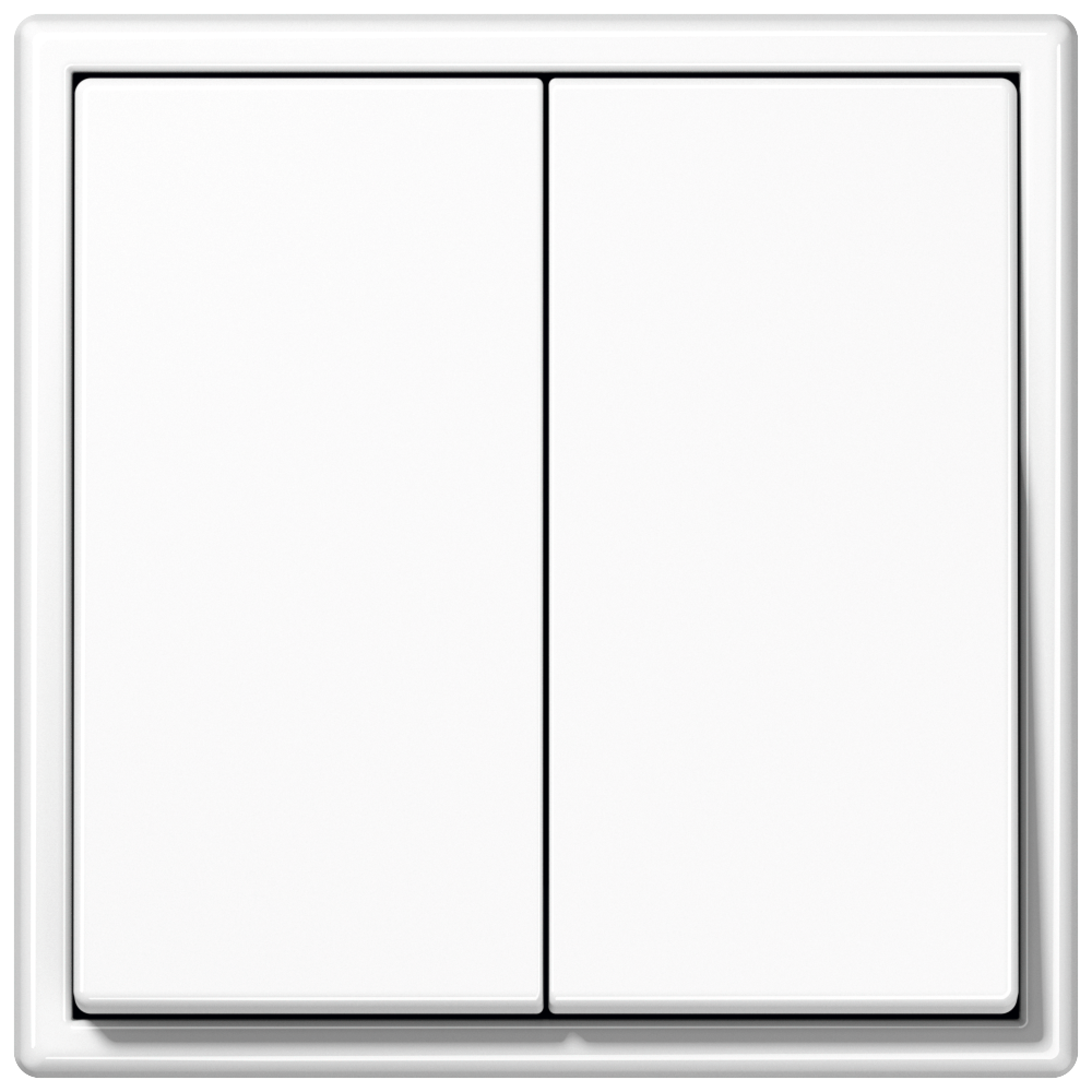 Matter push-button 2-gang, battery-powered, set, 4-channel, white ...