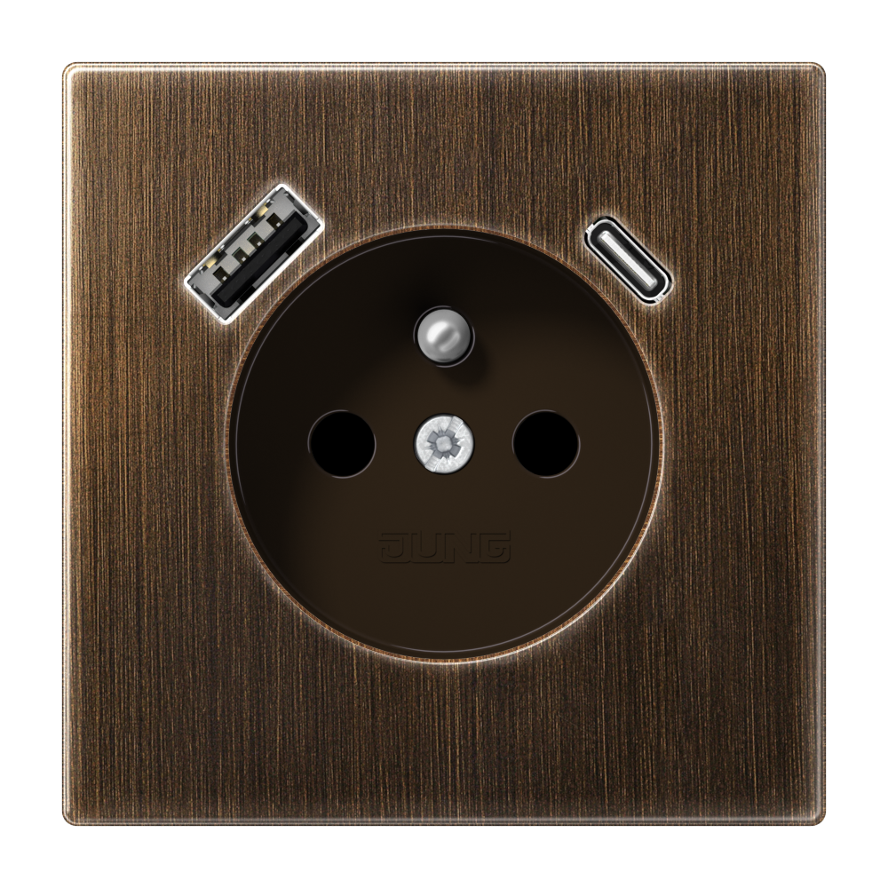 Wandcontactdoos, Frans/Belgisch systeem en USB-laadcontactdoos, Safety ...