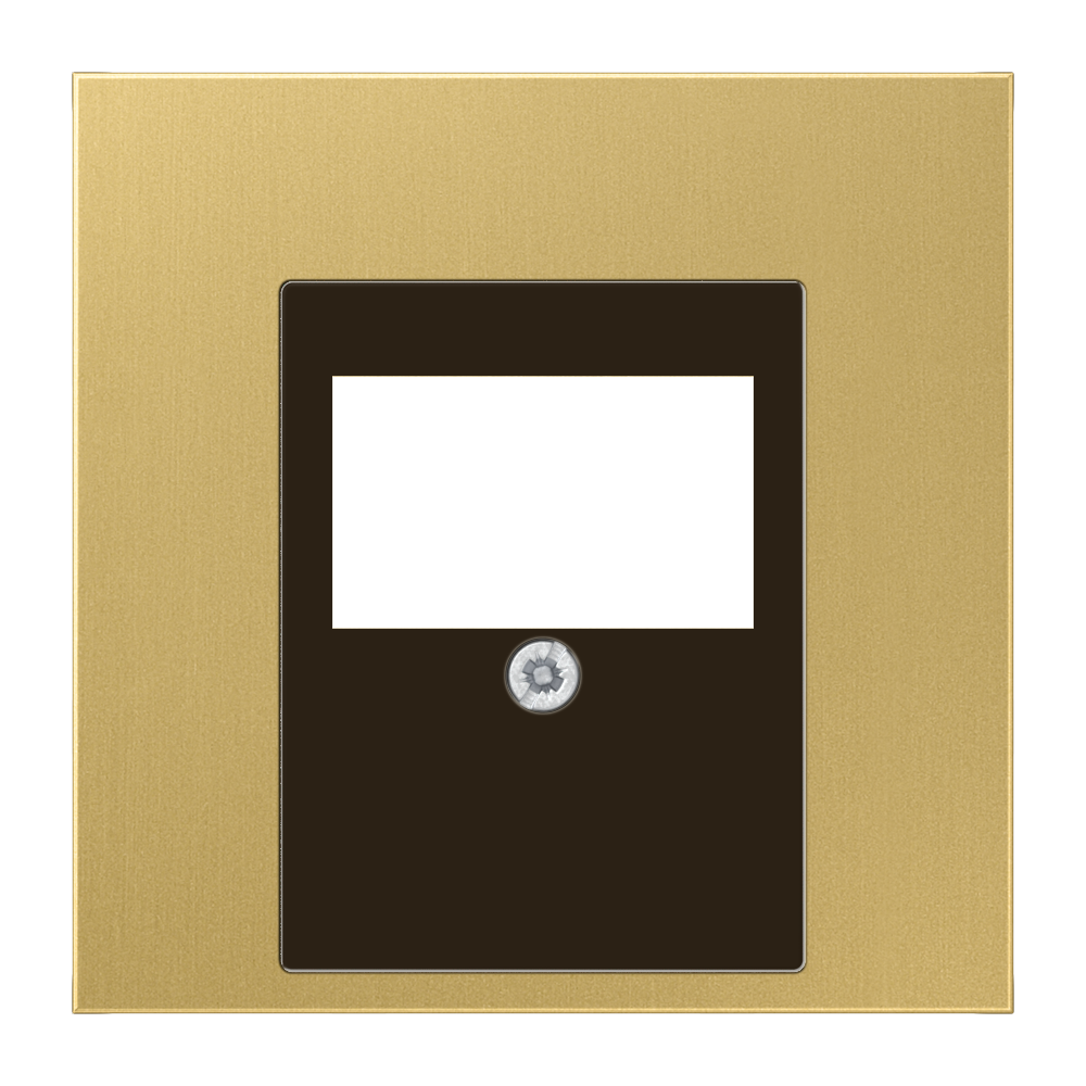 Centre plate for telephone sockets, 1-gang, classic brass | ME 2969 T C