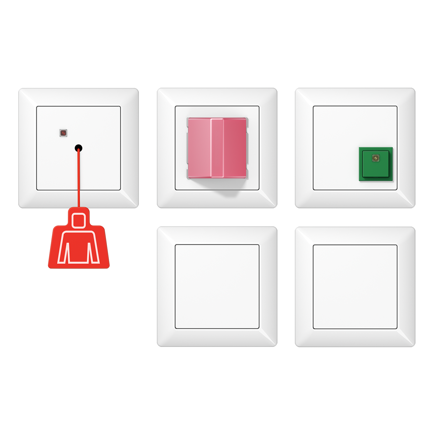 Emergency system set with UPS, white | NRS AS 0834-2 WW
