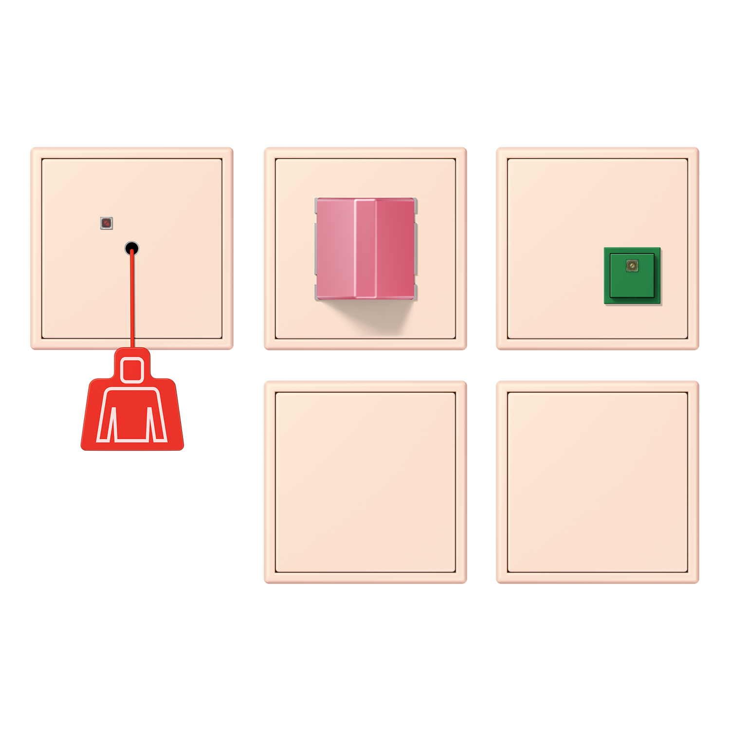 Emergency system set with UPS, orange pâle (32082) | NRS LC 0834-2 226
