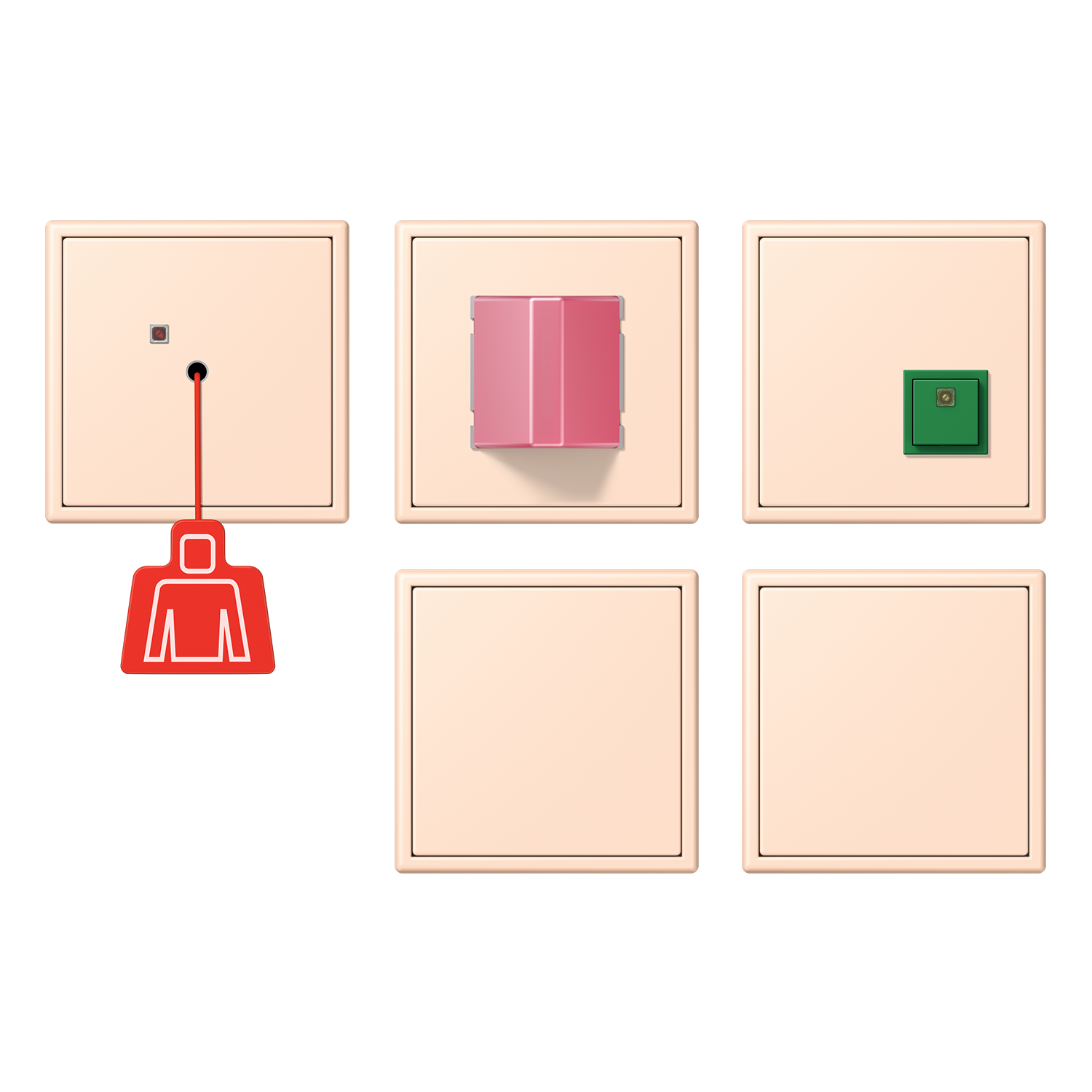 Emergency system set with UPS, rose pâle (32091) | NRS LC 0834-2 228