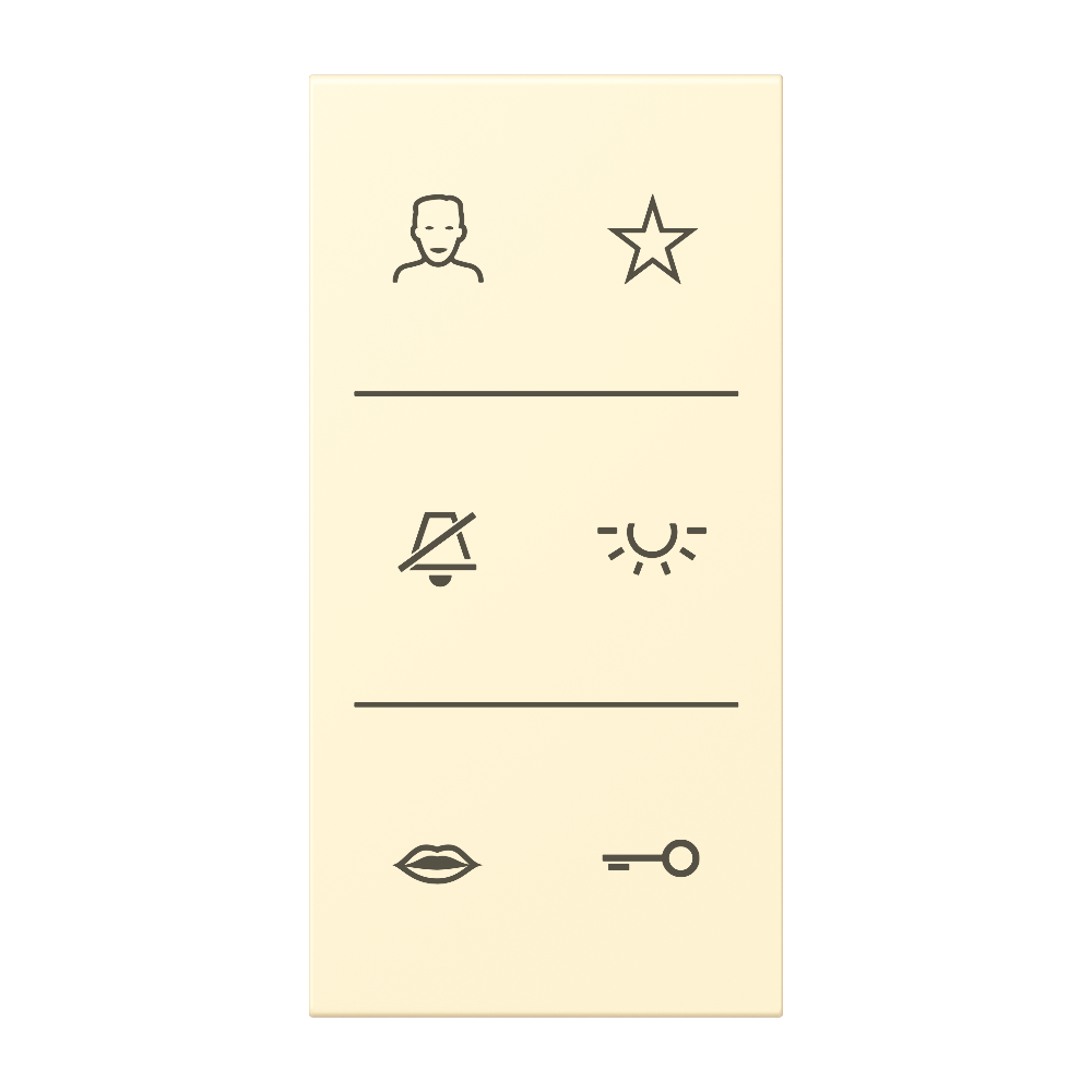 Symbol cover video, F50, thermoplastic lacquered, blanc (32001) | SI V6 ...