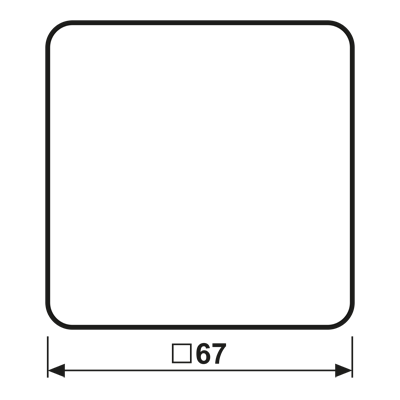 Rocker 1-gang, F10, ivory | CD 101 P