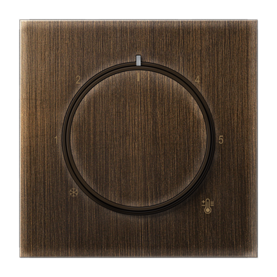 Centre plate for thermostat, antique brass | ME 1749 AT