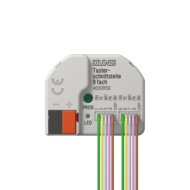 KNX push-button interface, 8-gang, Secure | 40008 1S E