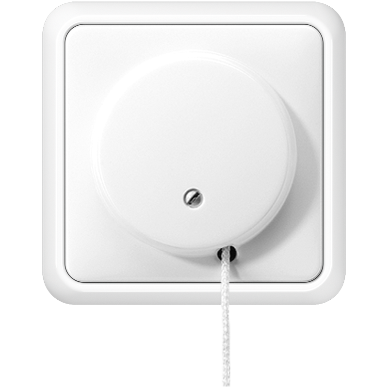 2-way pull cord switch with integrated frame, Va-et-vient, 10 AX 250 V ...