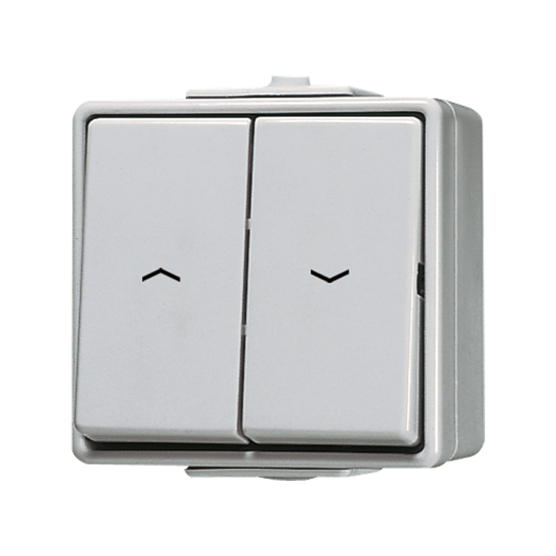 2-gang blind switch/push-button, 1-pole (1 motor) | 609 VW