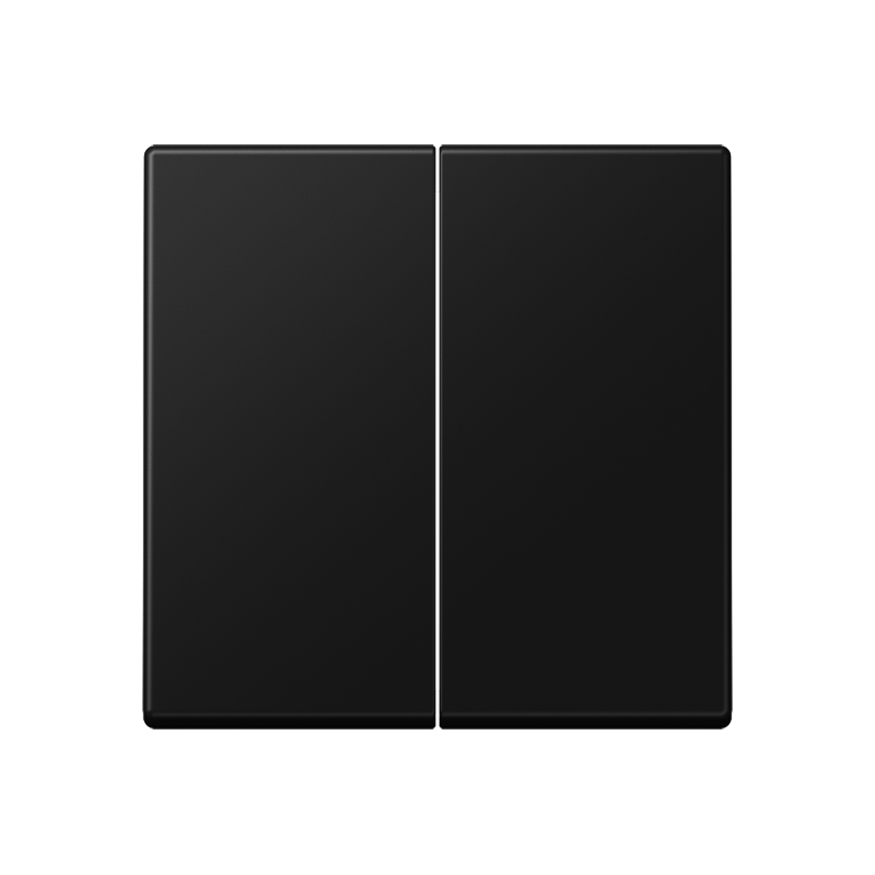 LB Management push-button 2-gang, matt graphite black | A 1702 BF SWM
