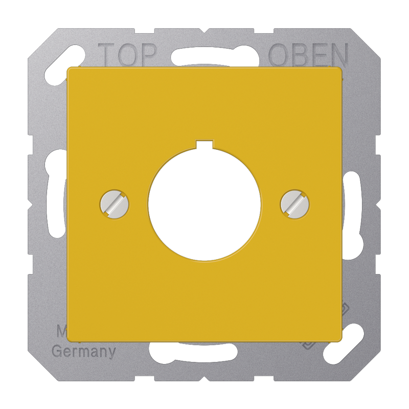 Centre plate for commanding appliance with Ø 22.5 mm, yellow | A 564 GE