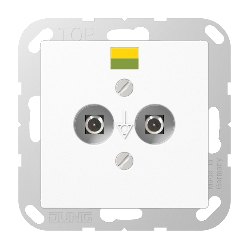 Potential equalisation socket, screw terminals, balta | A 565-2 BF WW