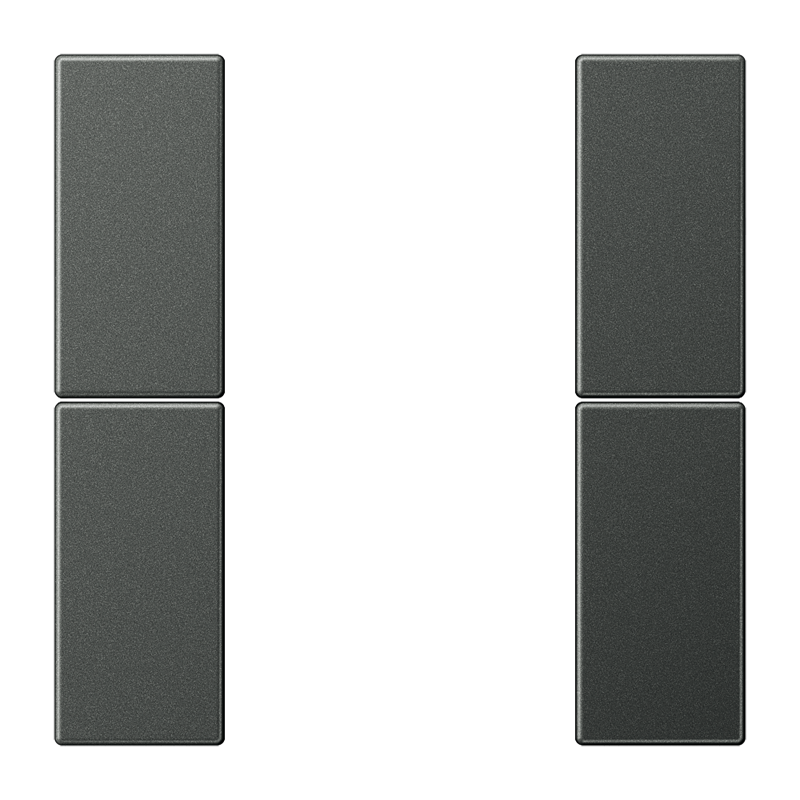 Cover kit 2-gang, F50, aluminium | AL 2502 TSA