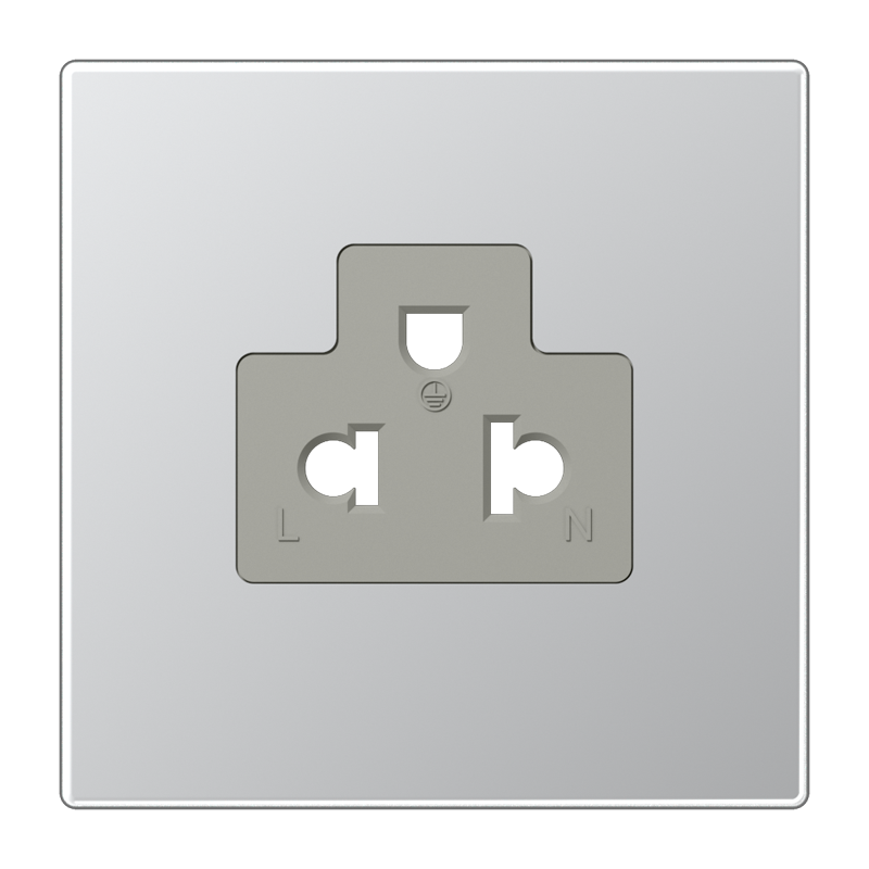 Centre plate for socket insert 521 BC EINS, aluminium | AL 2521 BC PL