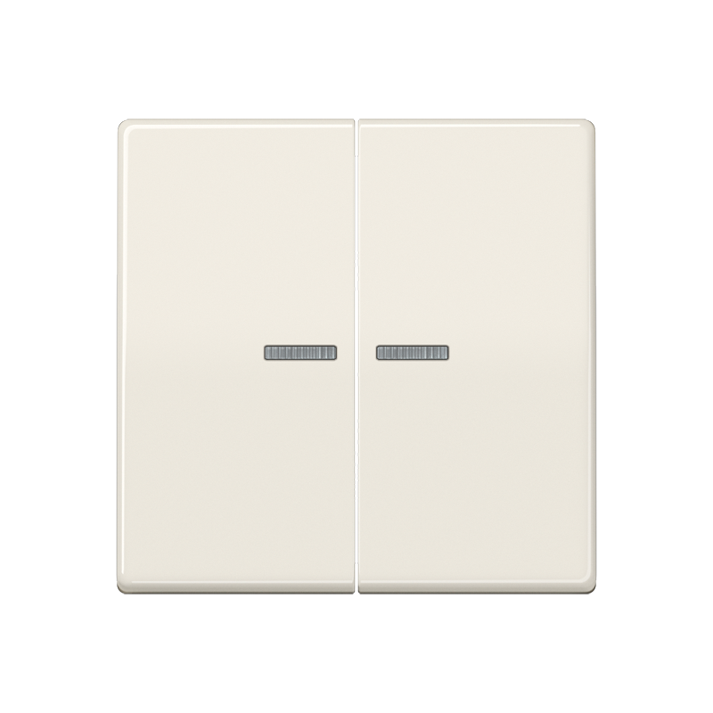 2-gang rocker, with lens, white | AS 591-5 KO5 WW