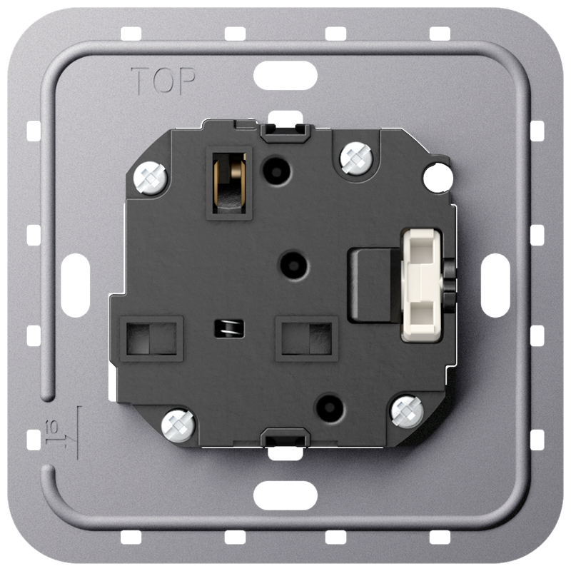 Switched socket insert, 1-gang, British Standard 1363 , for rectangular ...