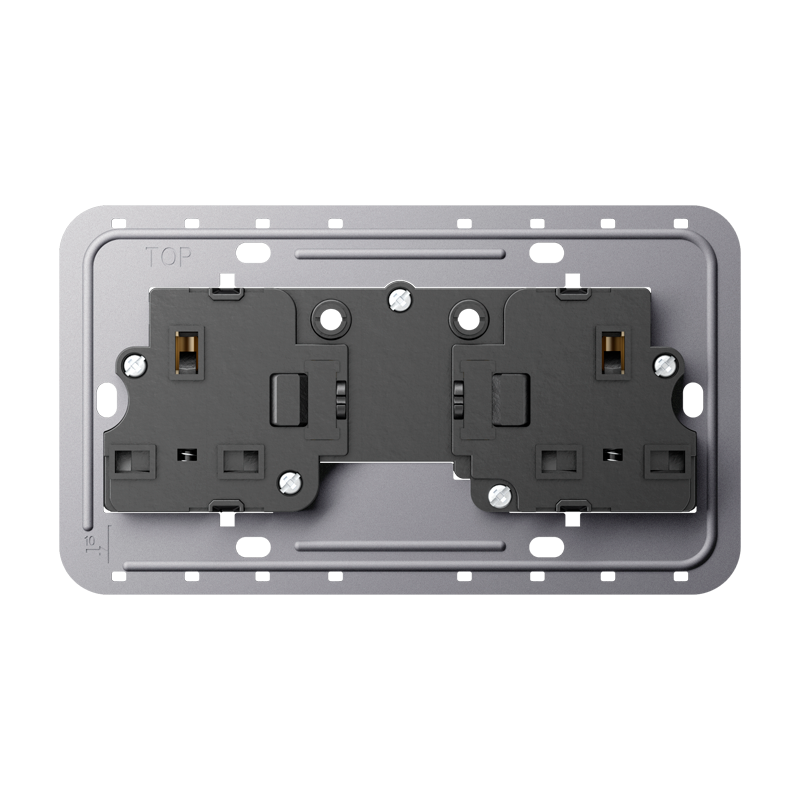 2-gang socket insert, British Standard 1363 , for rectangular British ...