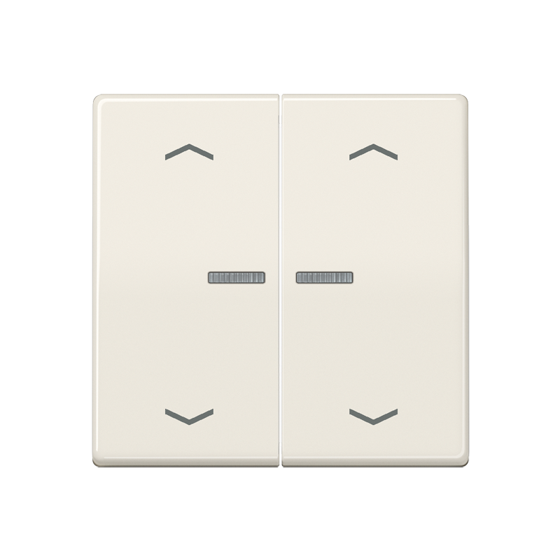 JUNG HOME push-button 2-gang with arrow symbols, ivory | BT AS 17102 P