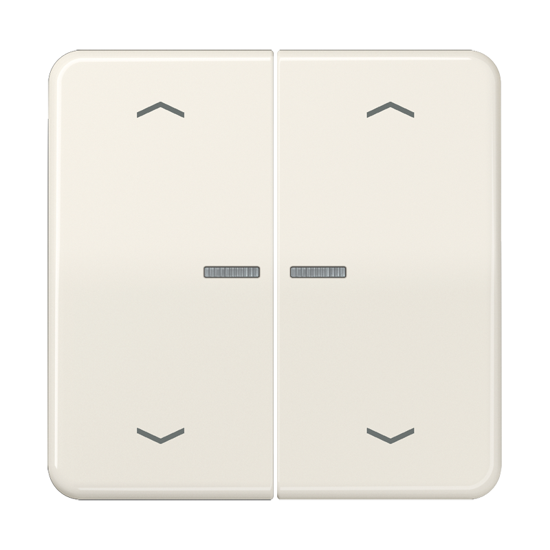 JUNG HOME push-button 2-gang with arrow symbols, black | BT CD 17102 P SW