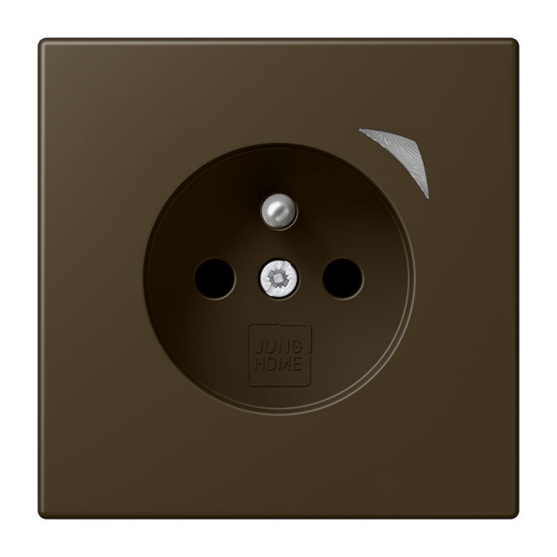 JUNG HOME socket, French/Belgian system, Safety+, antique brass | BT ME ...